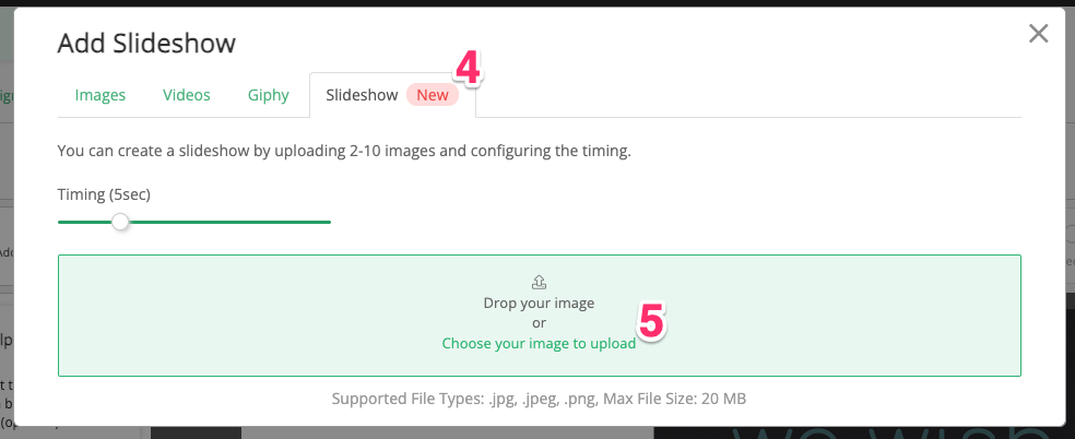 Add a Slideshow to a Card – Greenvelope